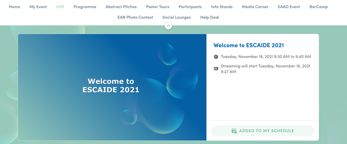 View the instructions on how to attend ESCAIDE 2021 online
